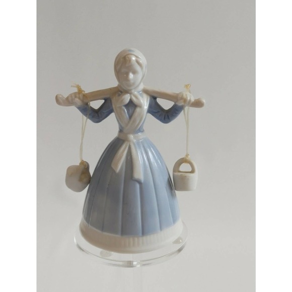 Giftcraft | Other | Vintage Giftcraft Girl Buckets Bell Figurine Foil ...